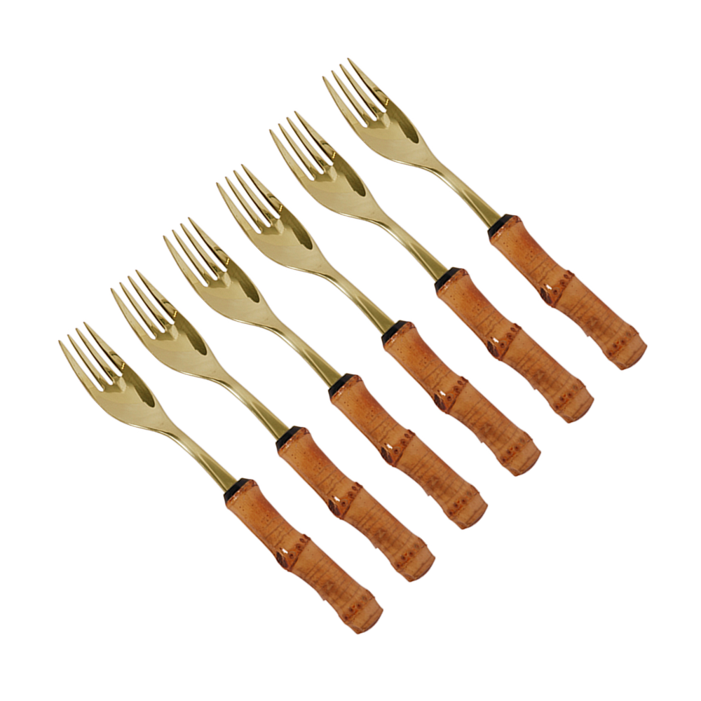 Conjunto de Garfos de Mesa - Bambu Gold